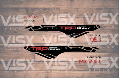 X2 TRD off-road 4x4 Reverse vinyl decals for 2013-2019 Toyota Tacoma ...