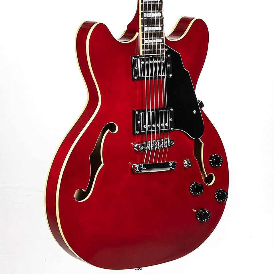 GROTE RED 335 STYLE SEMI HOLLOW WITH BAG AND EXTRAS FREE FREIGHT LOWER ...