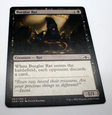 MTG Karte - Burglar Rat - Creature - Rat - Magic the Gathering Neu ...