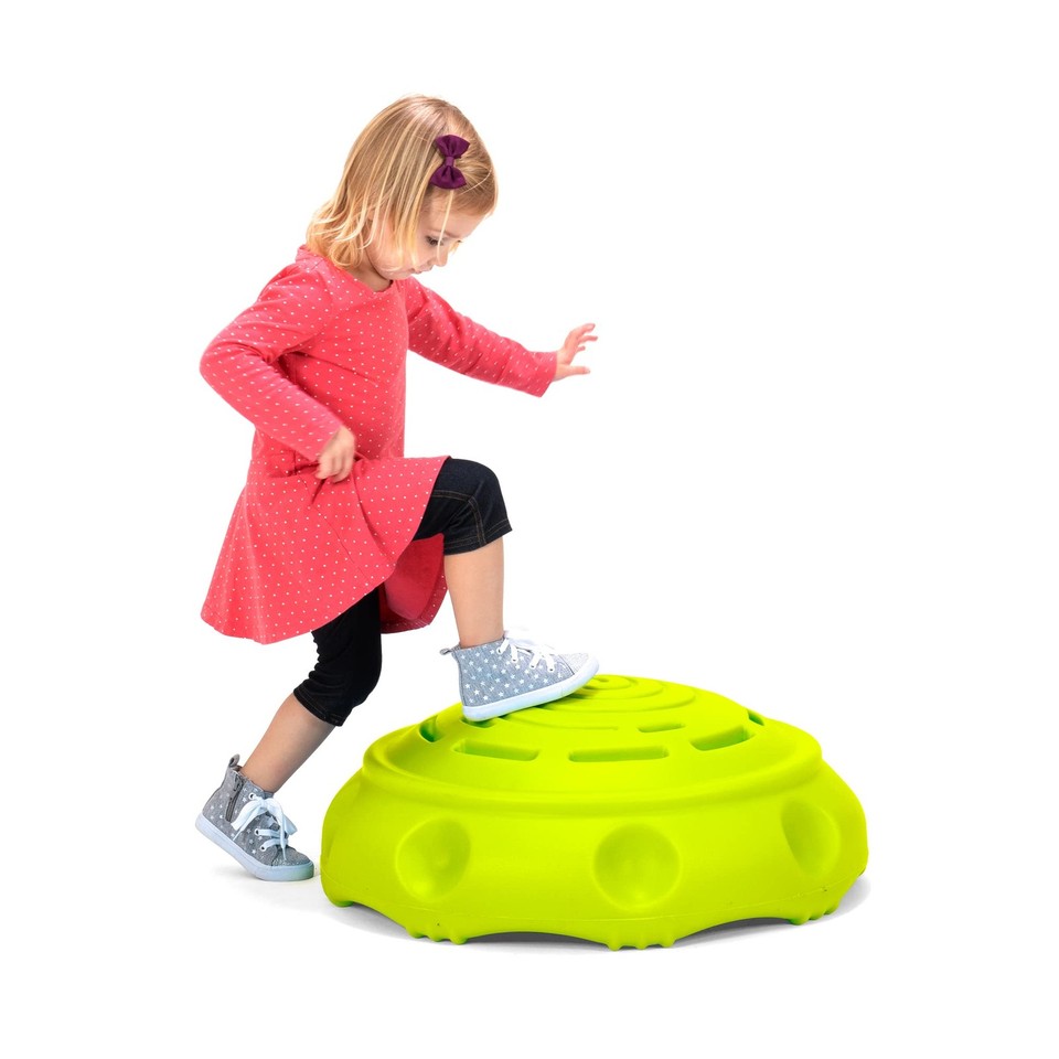 Two Sided Rock Around Wobble Disk and Climbing Dome for Toddlers and ...