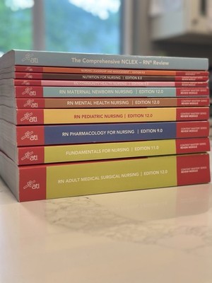 ATI NCLEX RN Review Set + Bonus Book | eBay