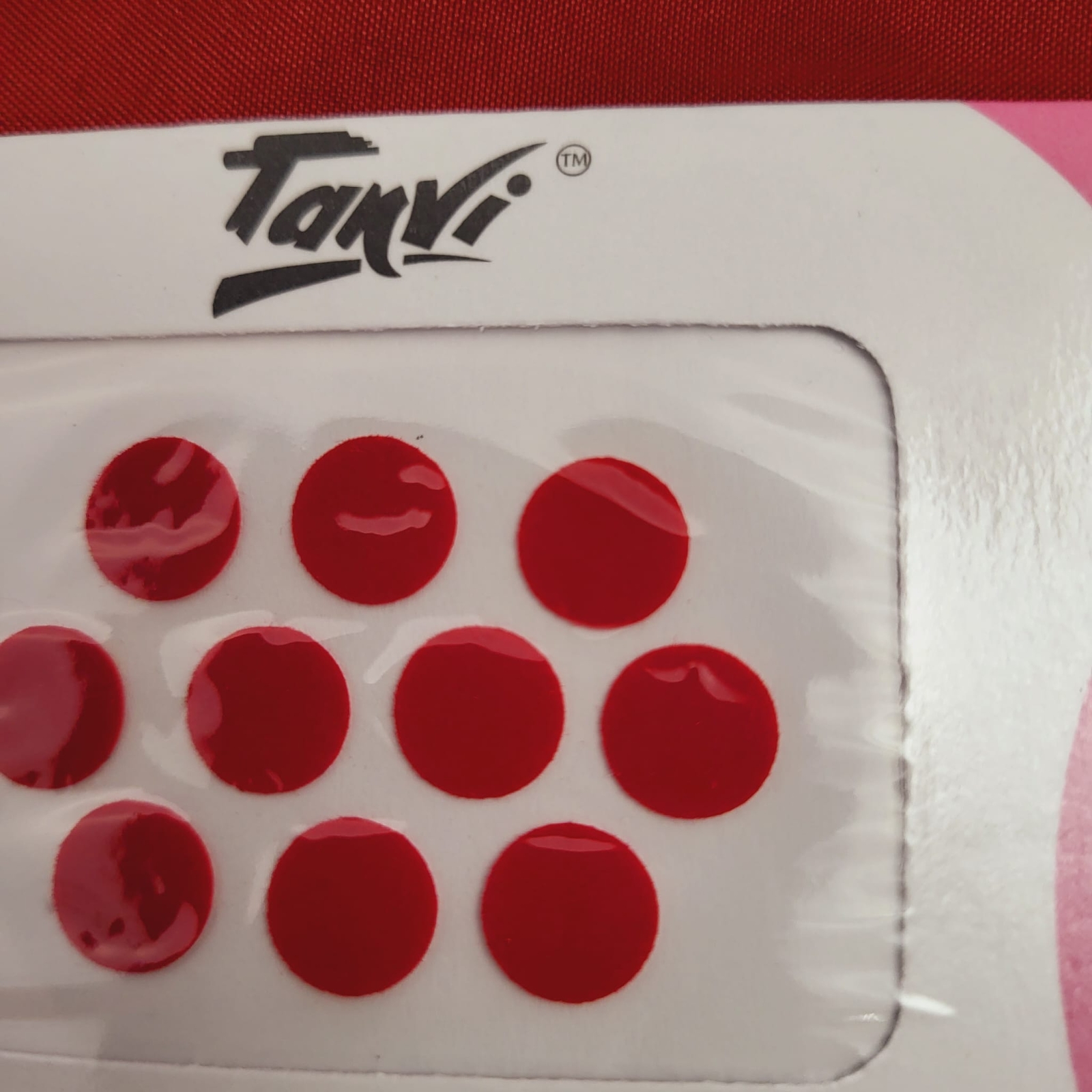 Shringar Kumkum Velvet Red Round 9mm diameter Bindi | eBay