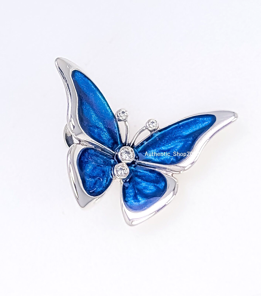NEW 100% Authentic PANDORA 925 Ale Blue Oversized Butterfly Charm ...
