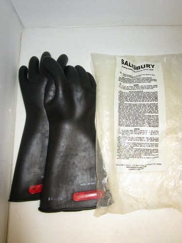 Salisbury D120 Electrical Gloves Class 0 Black 1000V - Size 10 | eBay