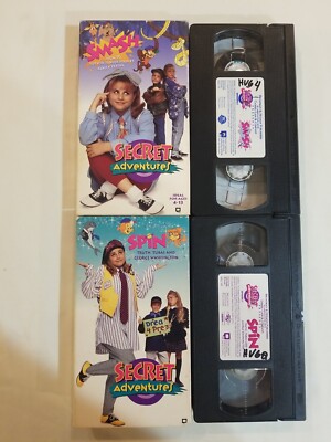 Secret Adventures Spin Smash VHS TV SERIES Lot of 2 VTG Retro Episodes ...