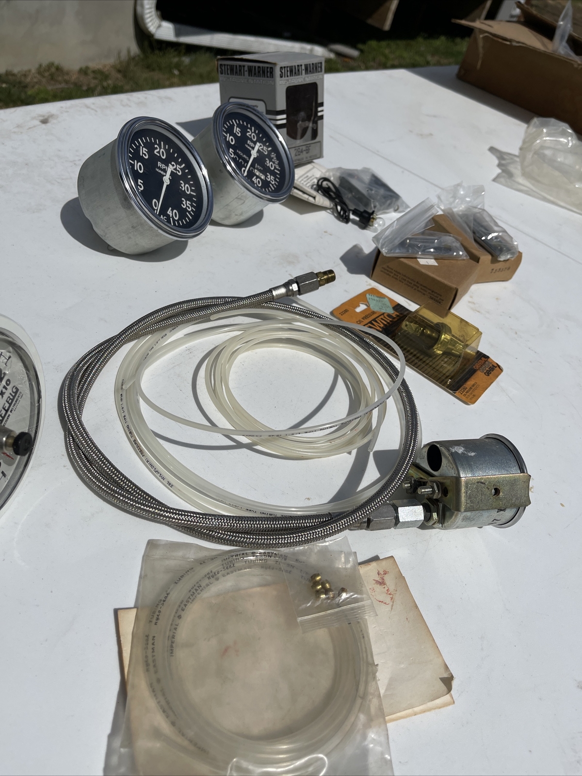 2 Gaffrig Liquid Filled Boat Gauges, 2 RPM Gauges And Assorted Parts | eBay