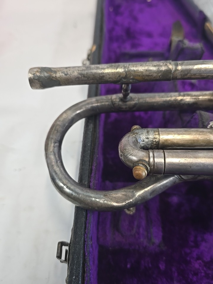 Antique Lyon & Healy Silver Plated Brass American Professional Chicago ...