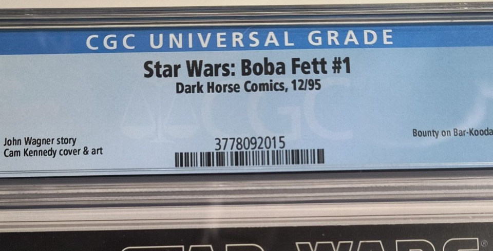 1995 Star Wars Boba Fett Bounty on Bar-Kooda #1 CGC 9.8 Dark Horse Cam ...
