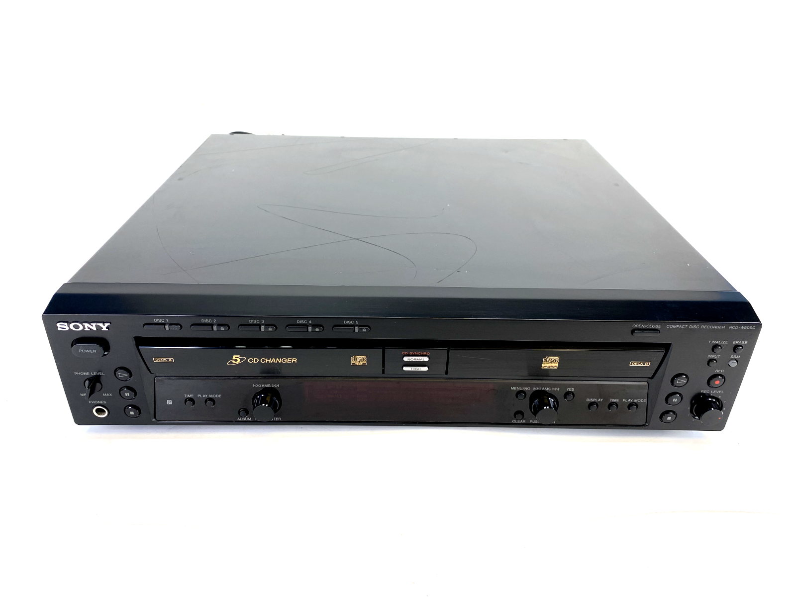 Sony 5 CD Changer Player Compact Disc Recorder Rewritable RCD-W500C | eBay