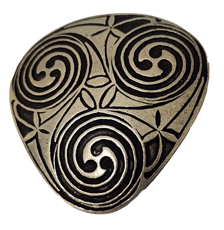 Vintage SJC Pewter Celtic Concentric Circle Shield St. Justin Cornwall ...