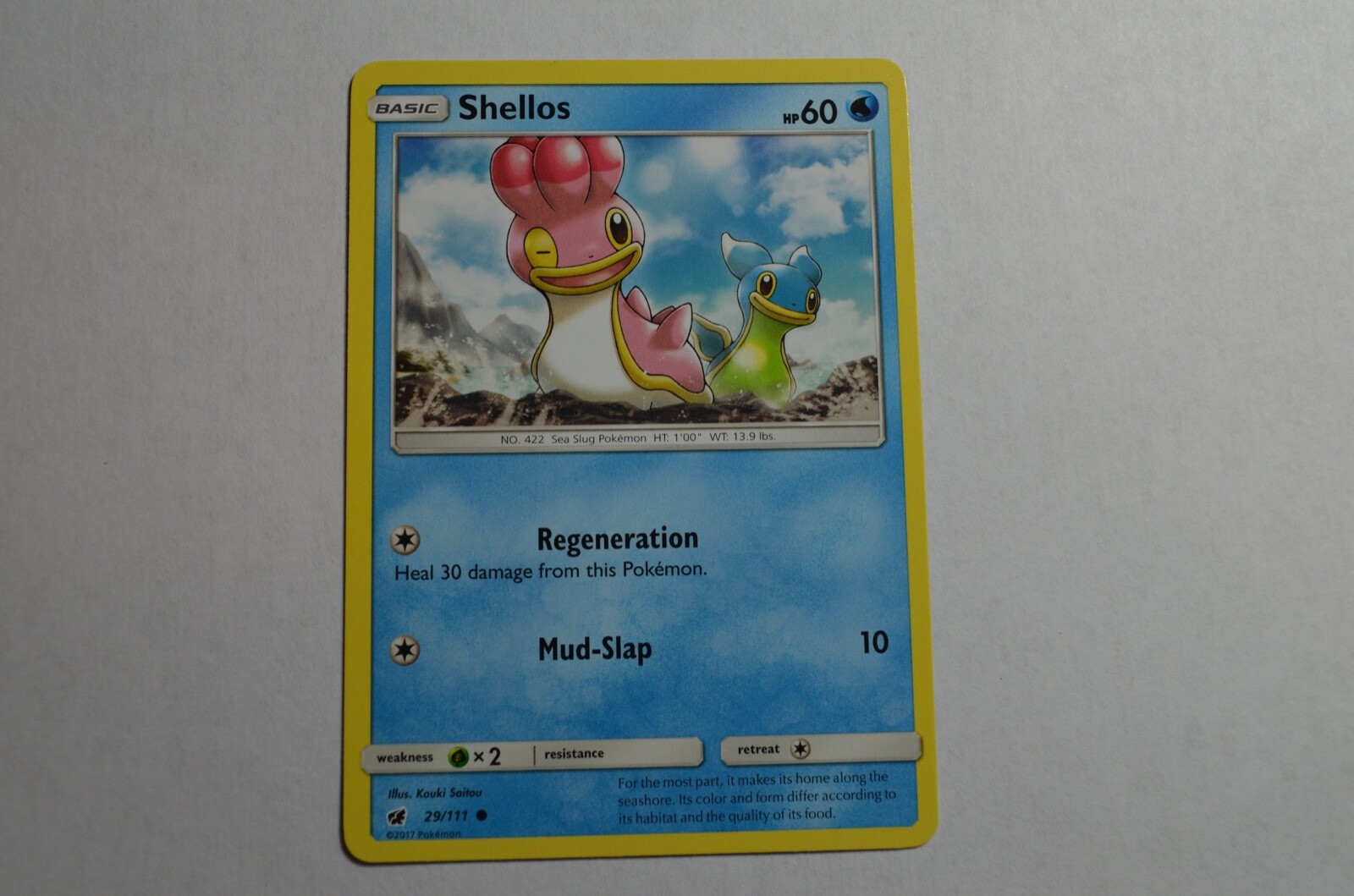 Pokemon Shellos Sun & Moon Crimson Invasion 29/111 NM/Mint Never Played ...