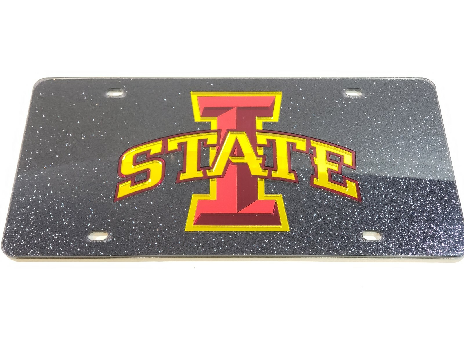 Iowa State Cyclones Carbon LASER CHROME LICENSE PLATE FRAME Back In ...