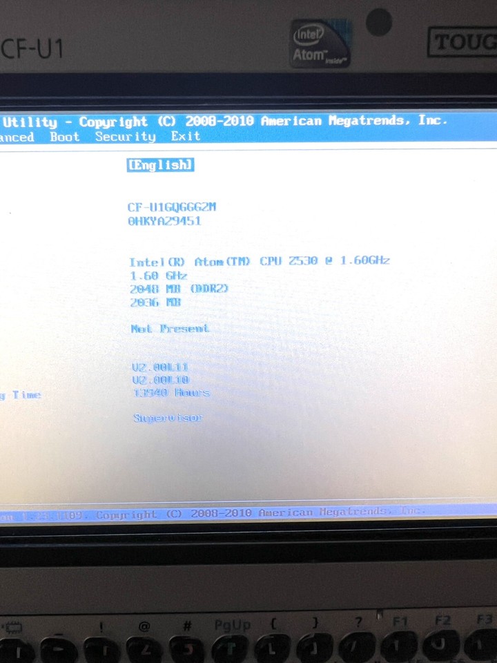 Panasonic CF-U1 5.6" Atom Z530 1.6GHz 2GB No HDD Toughbook (A2516) | eBay