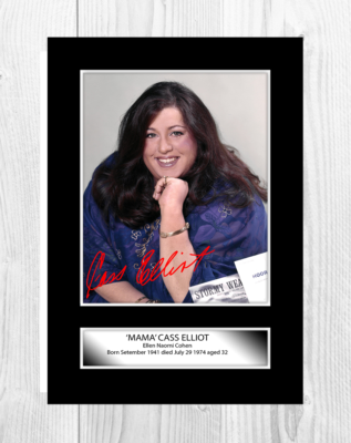 Mama Cass Elliot 2 A4 reproduction photograph autograph poster choice ...
