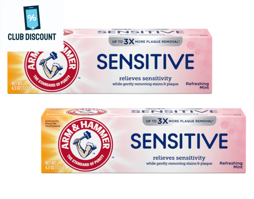 ARM & HAMMER Sensitive Teeth & Gums Toothpaste 4.5 oz (Pack of 2 ...