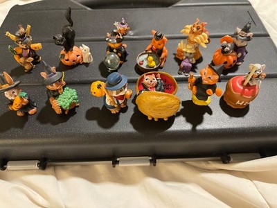 RARE Enesco 12 MINIATURE FIGURINE Halloween Thanksgiving Vintage | eBay