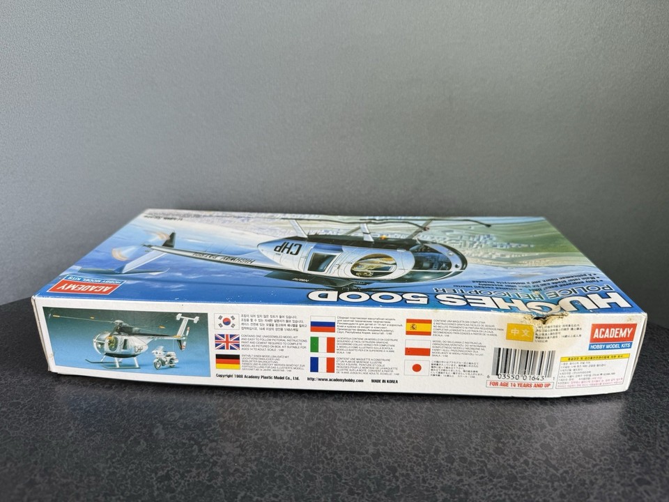 Academy Hughes 500D Police Helicopter Model Kit 1/48 Scale | eBay
