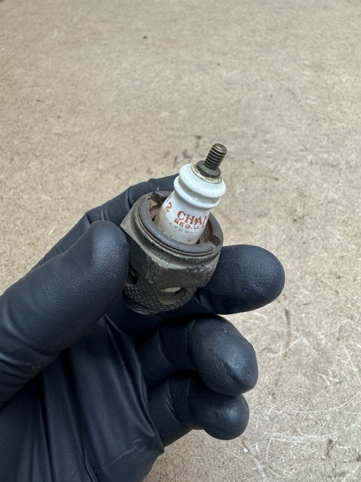 Harley-Davidson #2 Champion Spark Plug Air Cooled Knucklehead Flathead ...