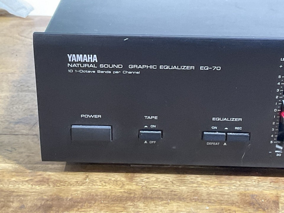 VINTAGE YAMAHA NATURAL SOUND GRAPHIC EQUALIZER EQ-70 STEREO 10 BAND ...