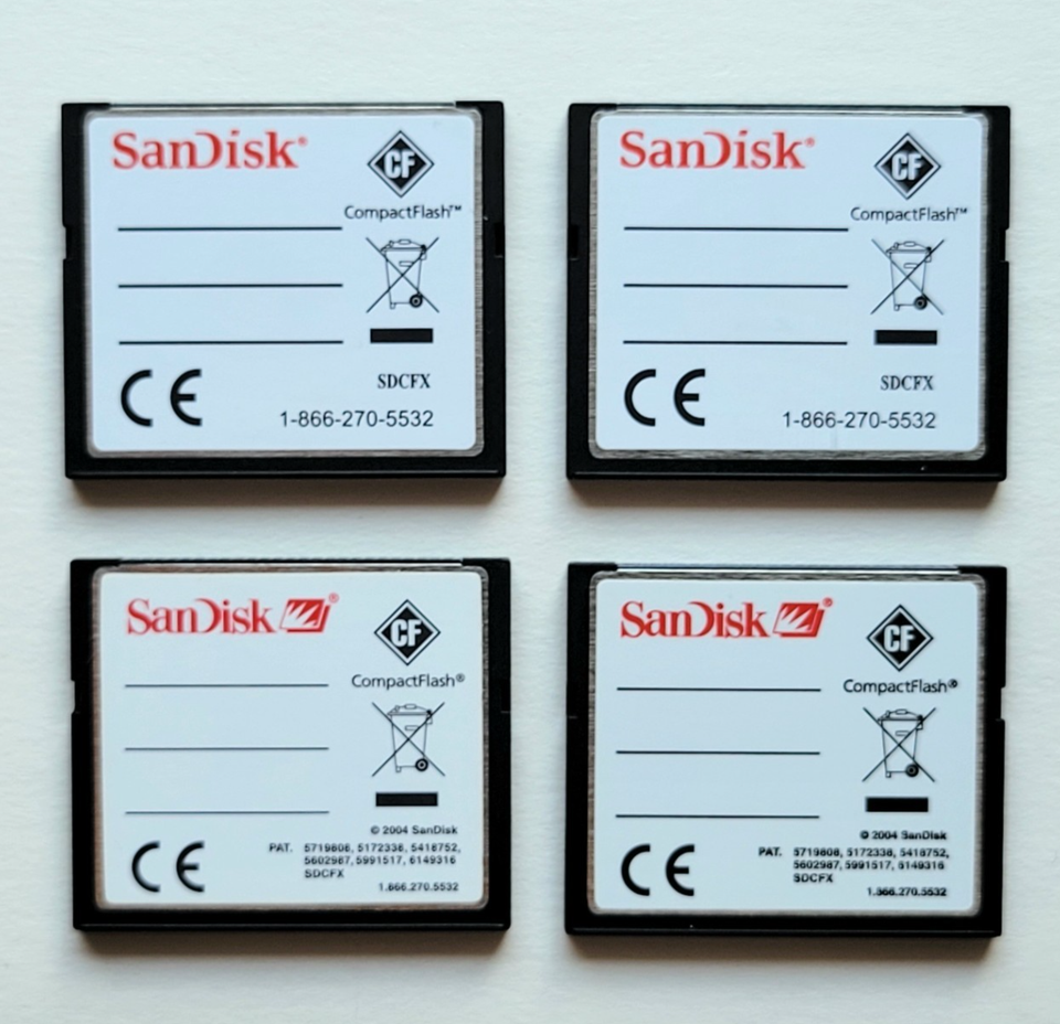SanDisk Extreme CompactFlash Memory Card - (8GB Set of 2) & (4GB Set of ...