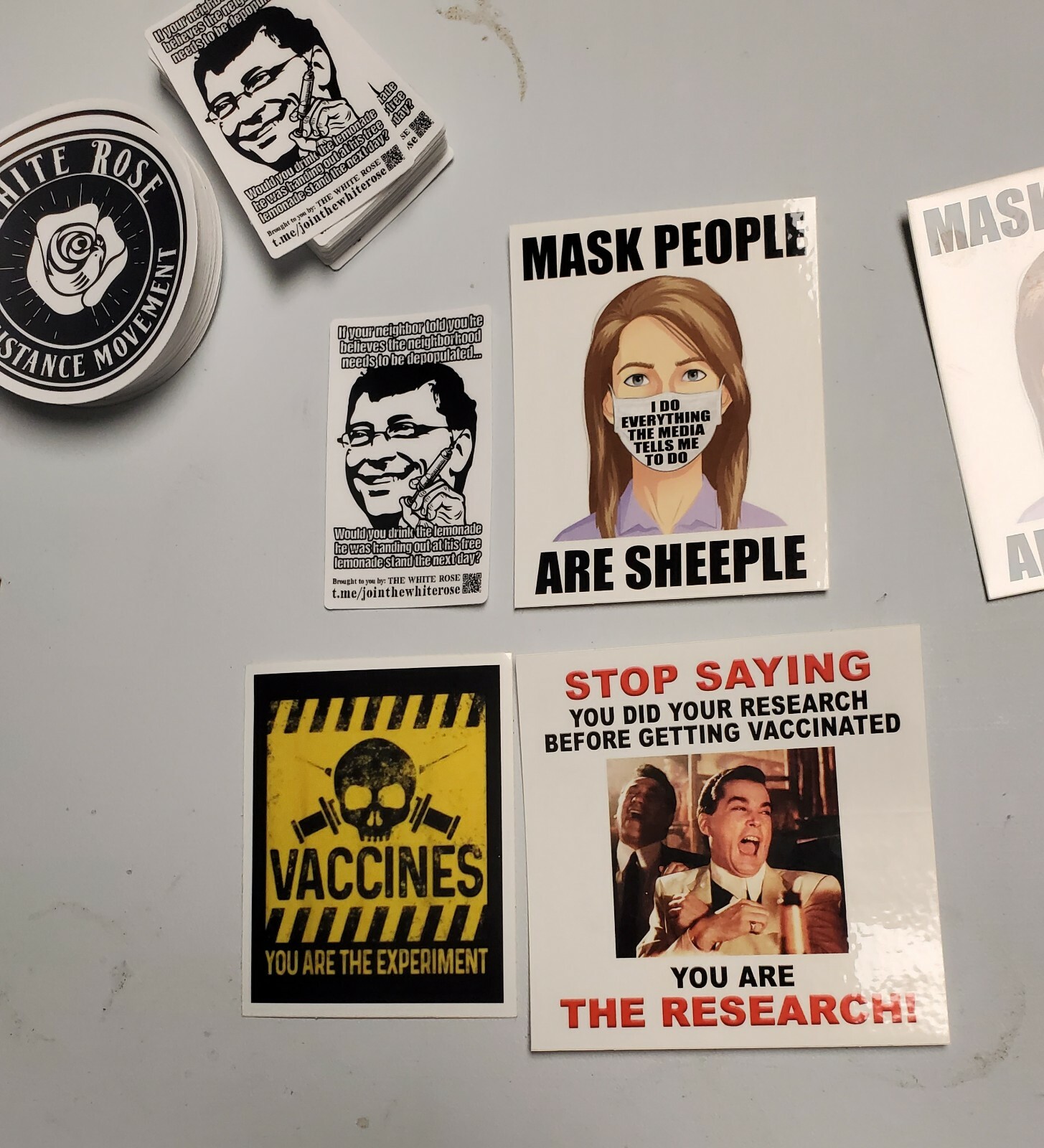 ANTI VACCINE VAXX VAX 💉 mRNA Stickers VARIETY PACK (5) WORLDWIDE ...