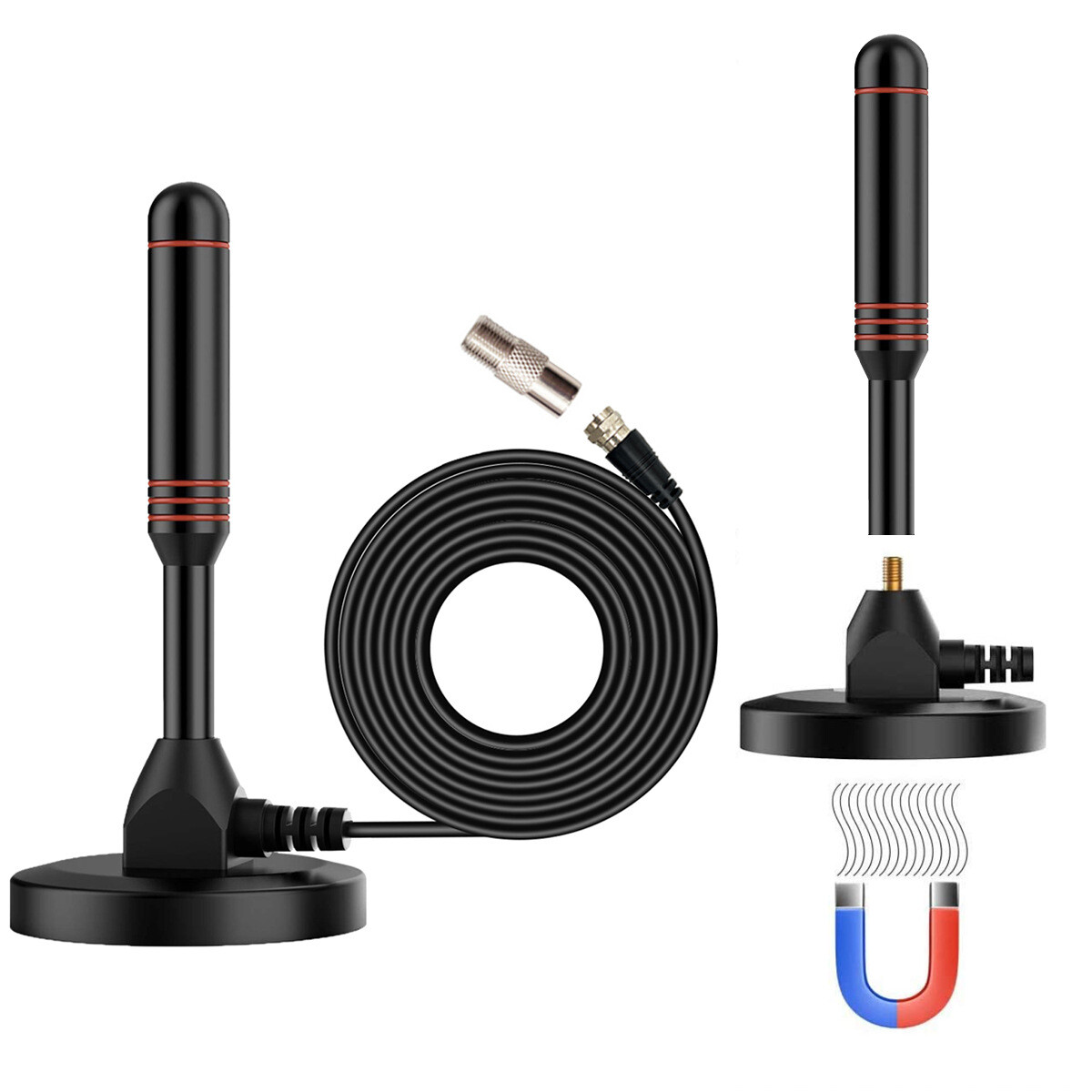 UK Portable TV Antenna Indoor Outdoor Digital HD Freeview Aerial Ariel ...