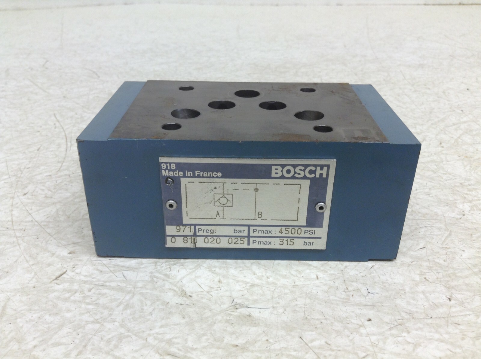 Bosch 0 811 020 025 Manifold Check Valve Block 0811020025 (TSC) | eBay