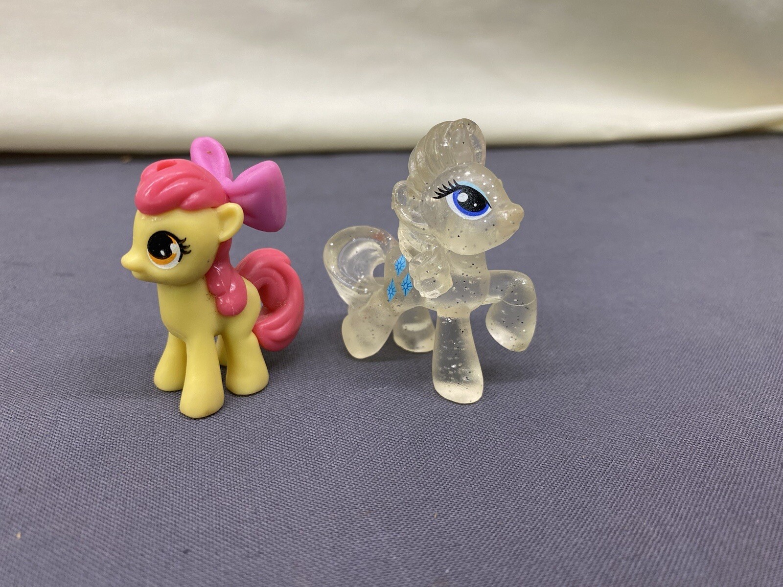 My Little Pony APPLE BLOOM And Rarity Mini Figure Pair MLP 1.5” Figures ...