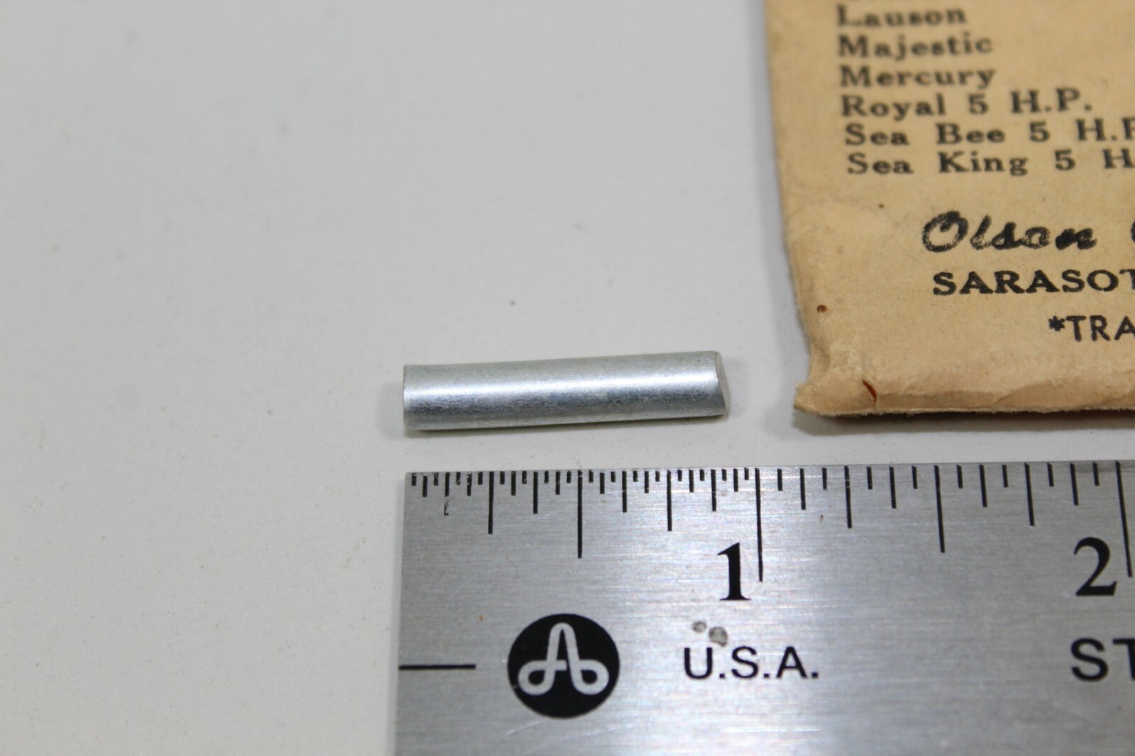 (9) Nos Vintage Outboard Motor Shear Pins 3/16" x 15/16" Steel Olson No ...