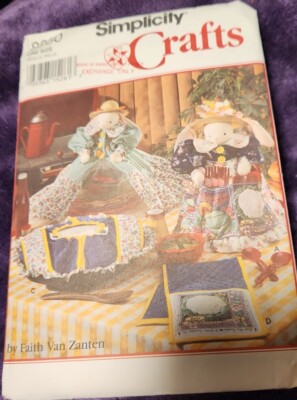 Simplicity 8950 Bunny Covers Casserole Cannister Craft Sewing Pattern ...