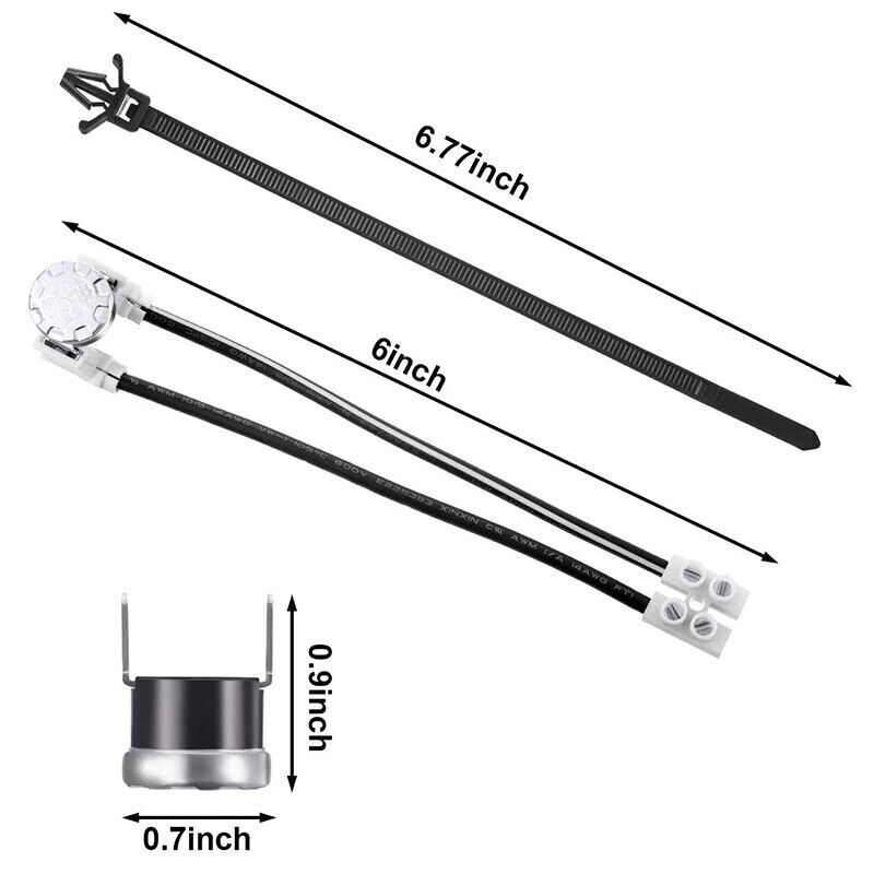 W10258275 Dishwasher Bi-Metal Fuse for Whirlpool Kenmore Kitchen-Aid ...