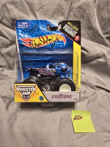 Hot Wheels-Monster Jam-The Patriot-Signed by -Dan Rodoni-Damaged ...