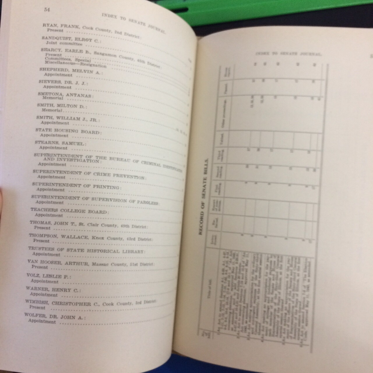 Book Laws Journals Senate House of Reps State of Illinois 1943 FREE ...