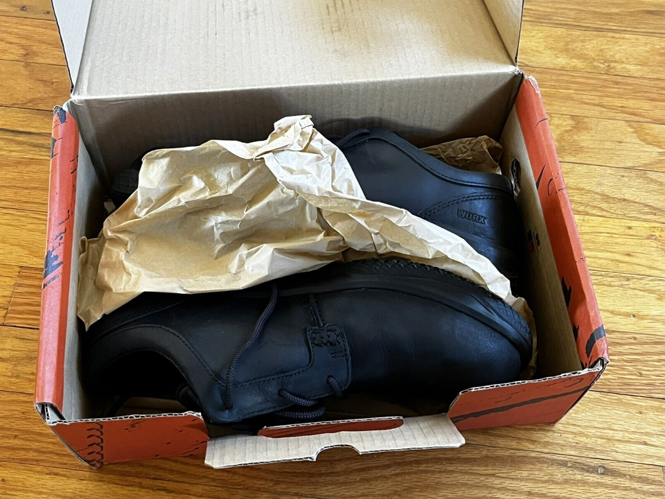 Red Wing Worx Shoes Men’s 5023 Safety Oxford Black Work Boots Size 10.0 ...
