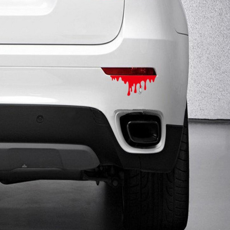 2pcs Blood Flowing Vinyl Car Decal Window Truck Auto Bumper Laptop Wall ...