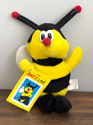 NWT Vintage The Buzz Line BEE Beanie Plush 5" Giftco 1997 Stuffed ...