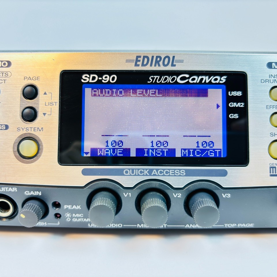 Roland Edirol SD-90 Studio Canvas USB MIDI Audio Interface Digital ...