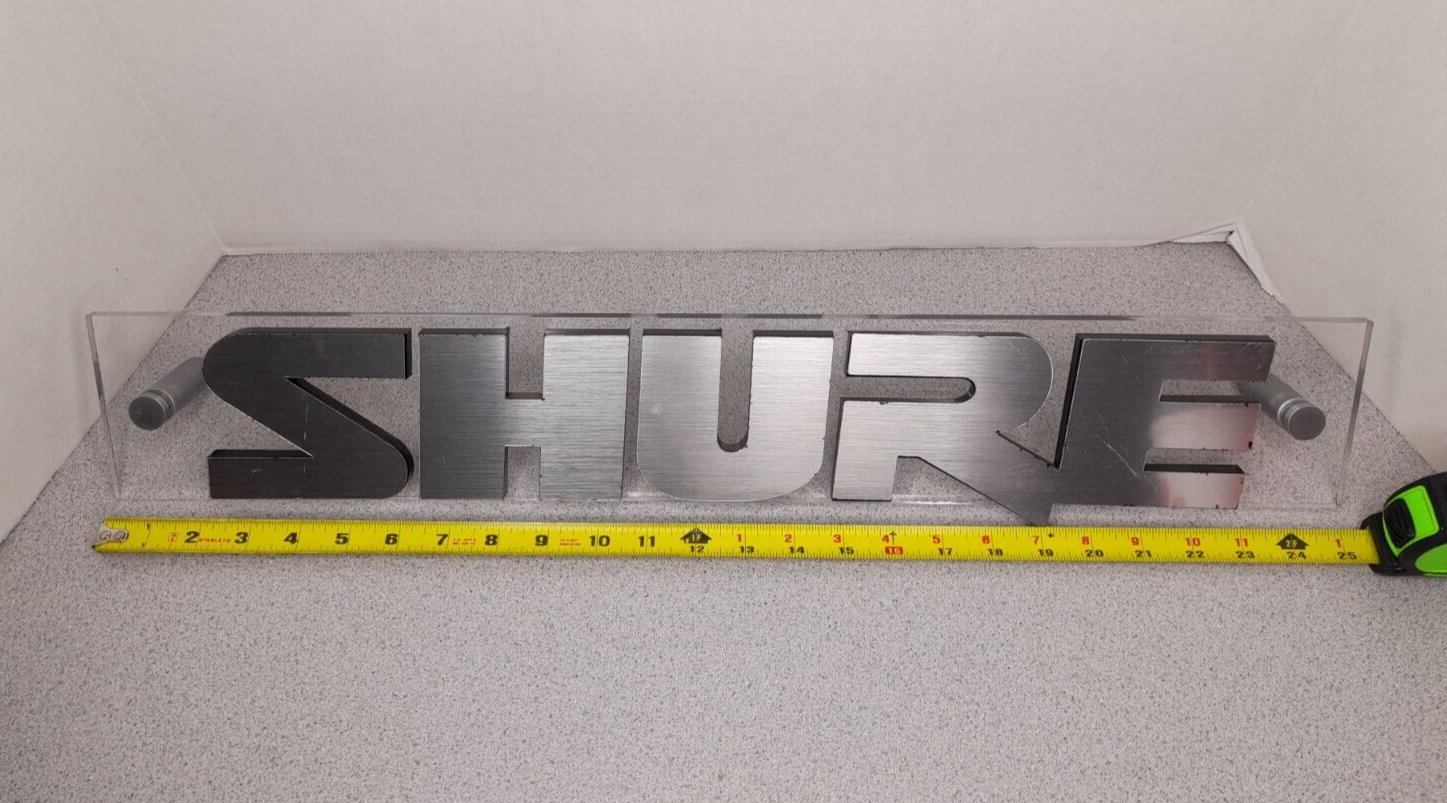 Shure Authorized Dealer Sign - 1990's, Needle, Microphone Cartridge ...