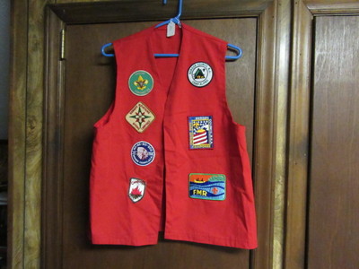 Boy Scout Red Patch Vest with Patches, New Jersey Councils A92 | eBay