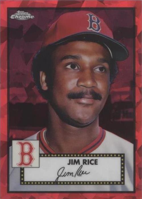 2021 Topps Chrome Platinum Anniversary - Jim Rice #550 Red Atomic ...