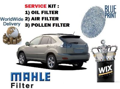 FOR LEXUS RX300 3.0 2003-2006 NEW FILTER KIT OIL AIR POLLEN FILTER ( 3 ...