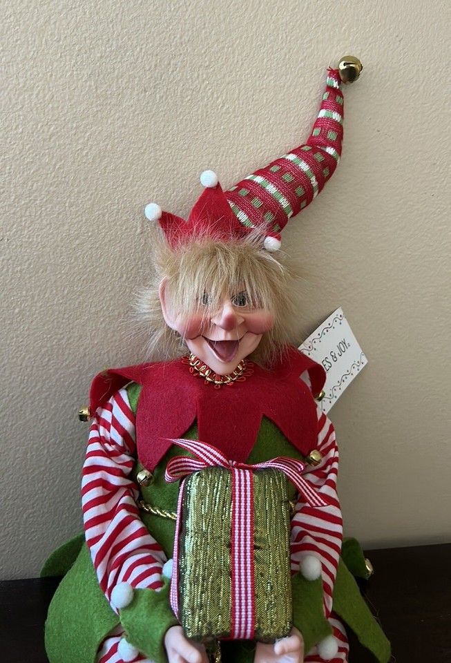 Large Jingles & Joy Christmas Elf Fairy Doll Whimsical New Posable 1003 ...