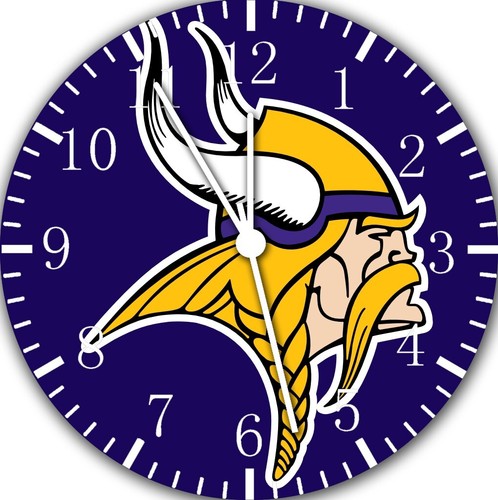 Minnesota Vikings Wall Clock E435 Personalized option with adding names ...
