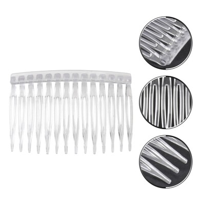 10pcs hair side combs Hair Slide Comb Clear Side Combs Side Comb Hair ...