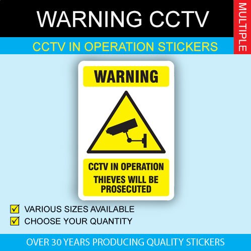 CCTV In Operation Stickers | eBay