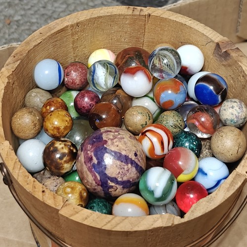 Group lot Of 150+ Vintage Bennington Clays German Peltier Akron Roller ...