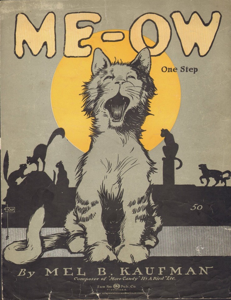 MEOW Plus TAXI 1918 1919 MEL B. KAUFMAN Sam Fox Sheet Music! | eBay