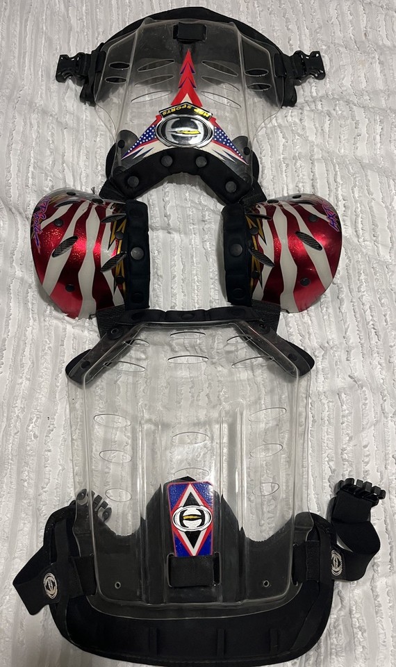 Vintage HRP Motocross Chest Protector Hannah Racing Products MX Adult ...