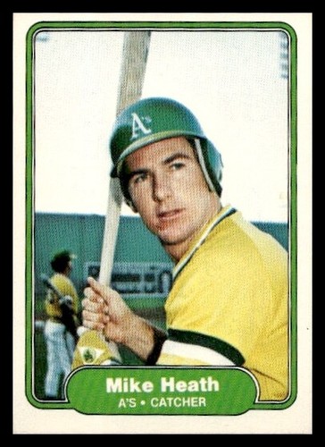 1982 Fleer #91 Mike Heath Oakland Athletics Baseball card | eBay
