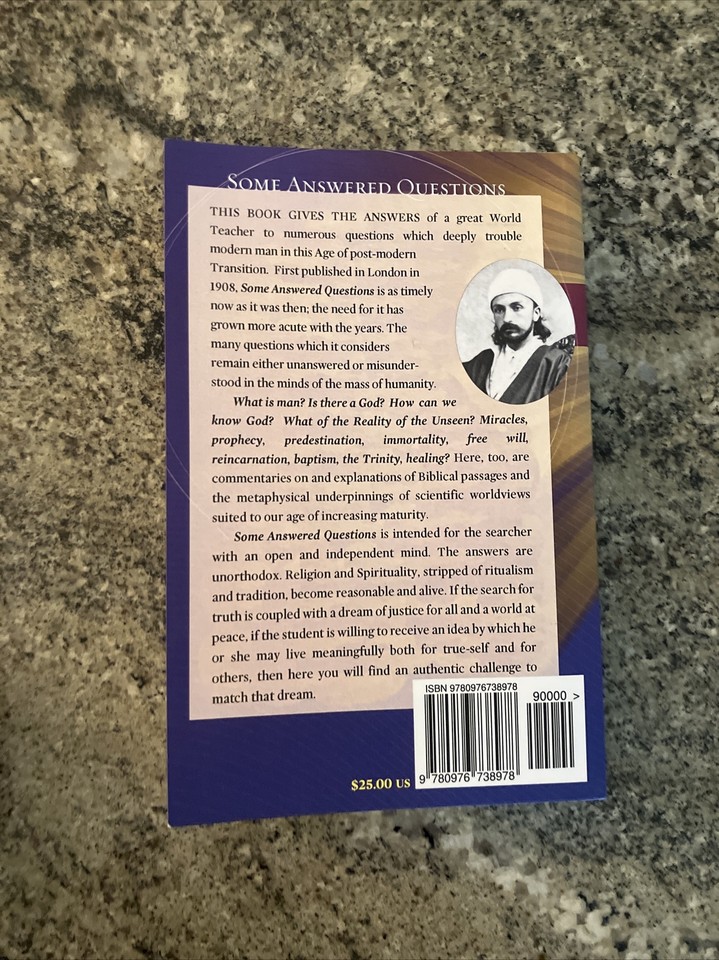 Some Answered Questions, Paperback, by 'Abdu'l-Baha - Baha’i | eBay